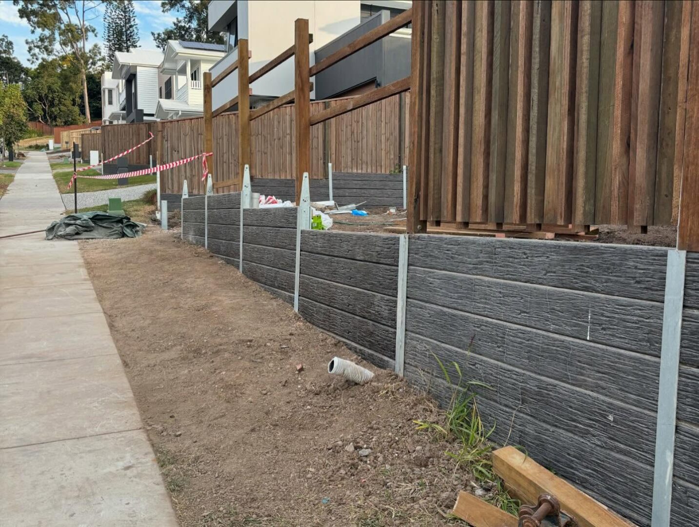 Twin Con Retaining Walls